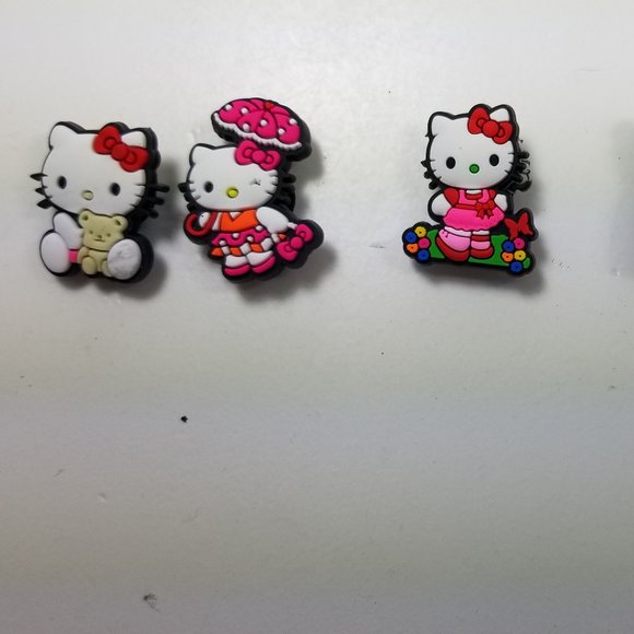 Hello Kitty | Accessories | Set Of 5 Hello Kitty Crock Buttons | Poshmark
